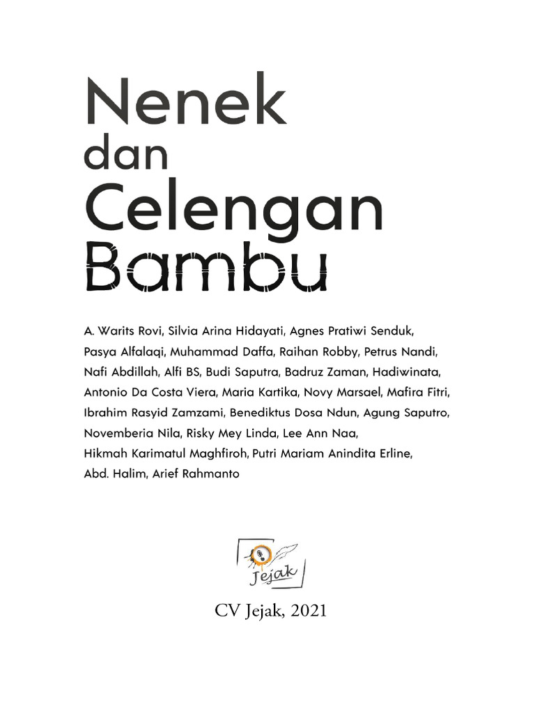 Nenek Dan Celengan Bambu - Antologi Lomba Menulis Puisi 11 Tulis - Me | PDF