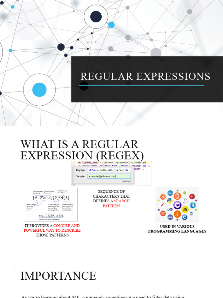 Regular Expressions | PDF | Regular Expression | Computer Science