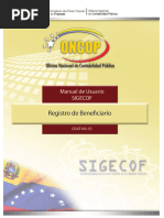 Guía para Registro de Beneficiarios SIGEP | PDF | Documento de ...