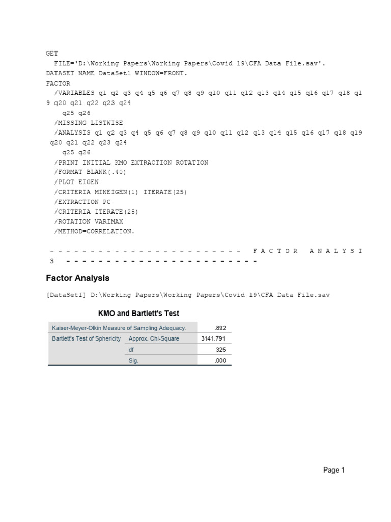 Factor Analysis | PDF | Matrix Theory | Statistics