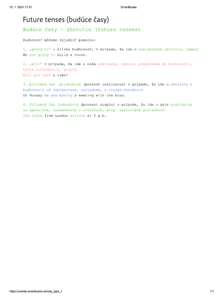 Future Tenses | PDF