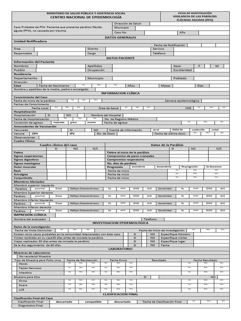 Paralisis Flacida Aguda | PDF | Enfermedades y trastornos | Inmunología