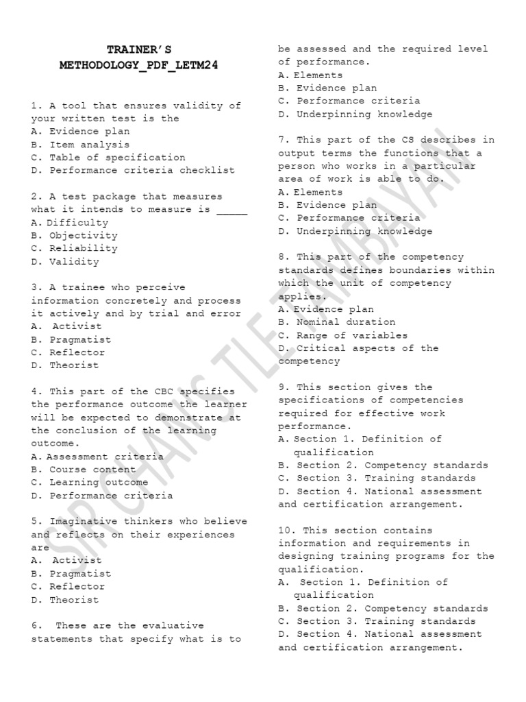 Trainers Methodology Pdf Letm24 Pdf Computer Data Storage Academic Degree