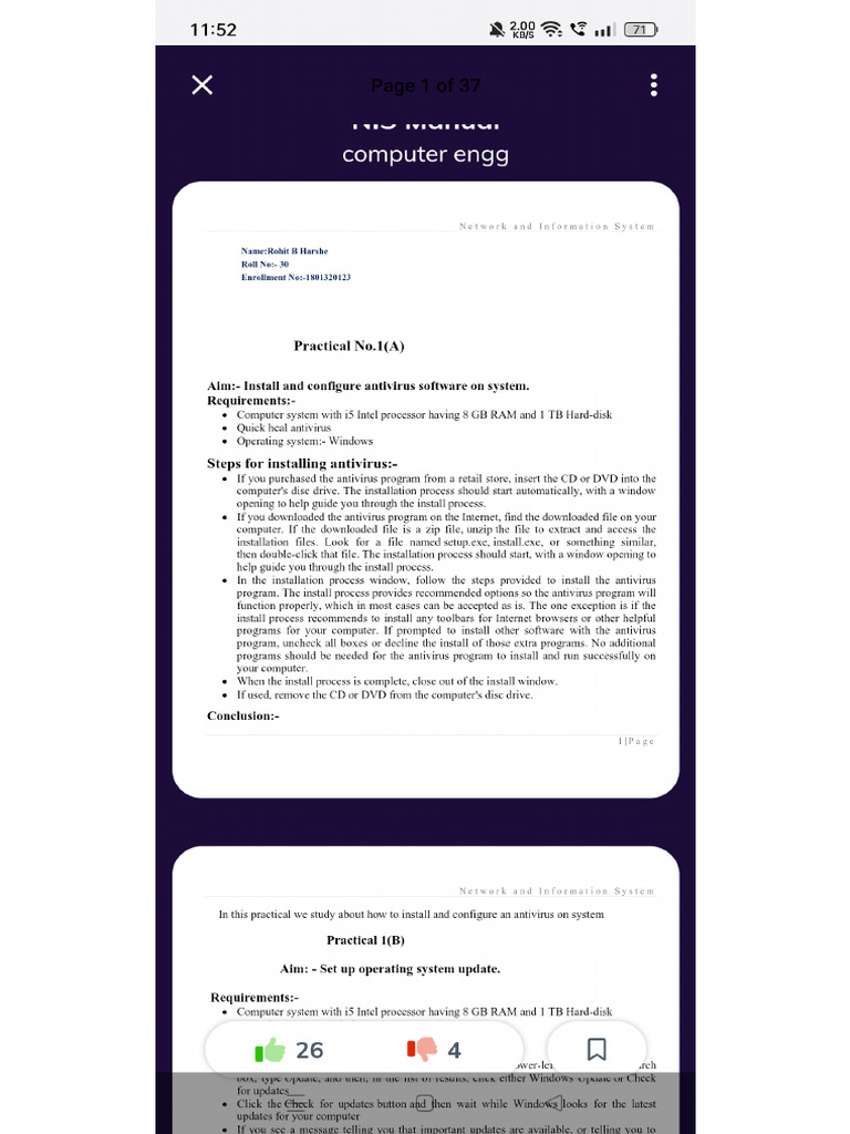 NIS Practical PDF | PDF