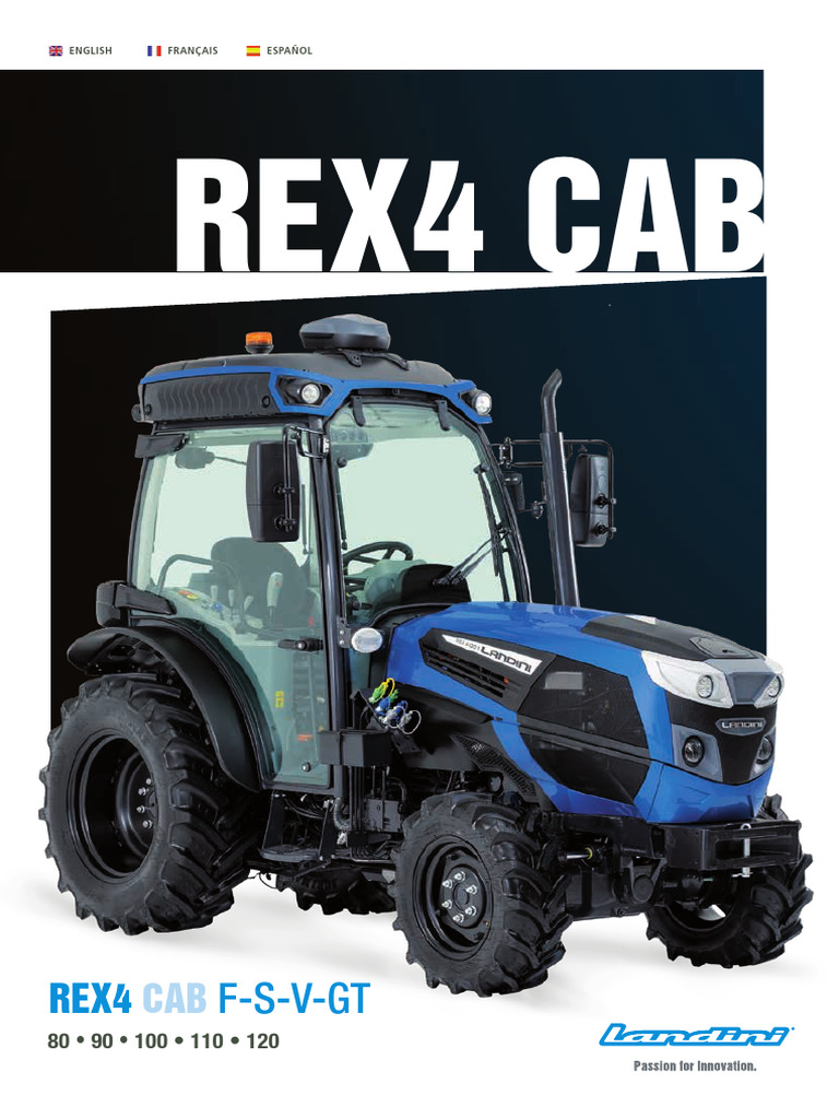 Landini Rex4 Cab F-S-V-GT 80 90 100 110 120 | PDF | Truck | Brake