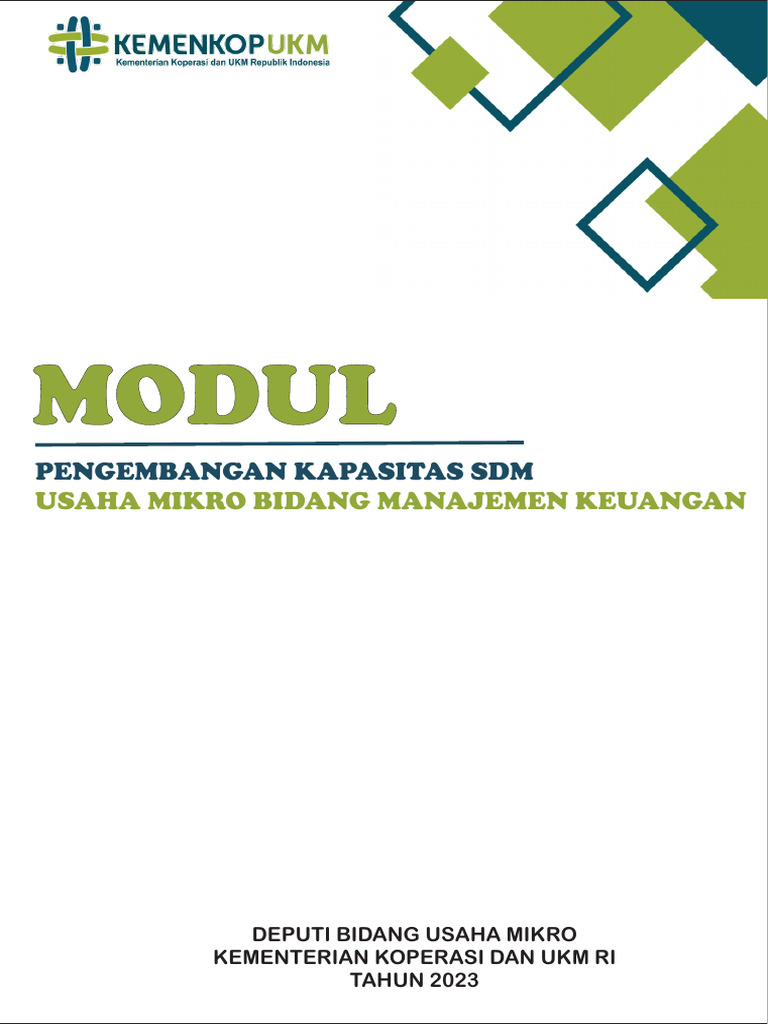 Modul Media Pembelajaran Digital Manajemen Keuangan 2023 | PDF