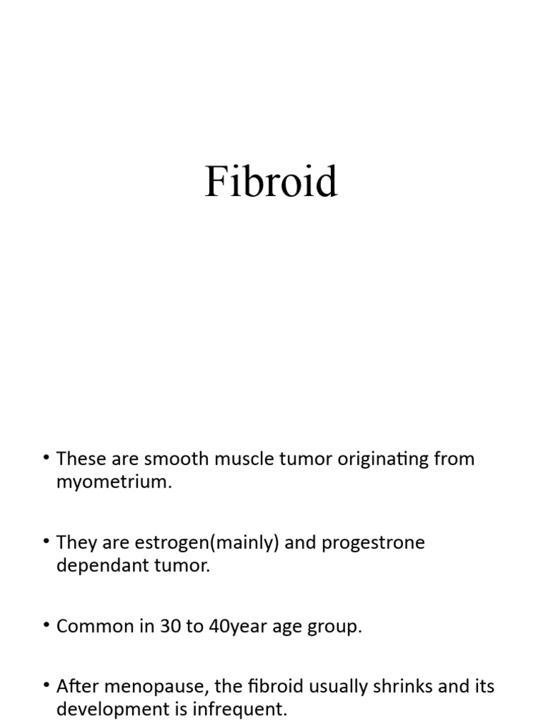 Fibroid OG | PDF | Women's Health | Clinical Medicine