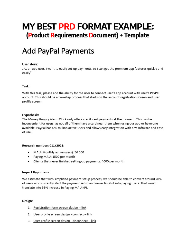 Add Paypal Payments: My Best Format Example | PDF | Pay Pal ...