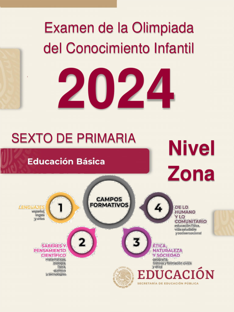 Examen OCI Nivel Zona 2024 | PDF | Sistema inmune