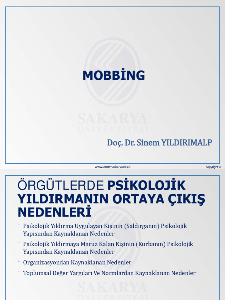 Orgutlerde Mobbing | PDF