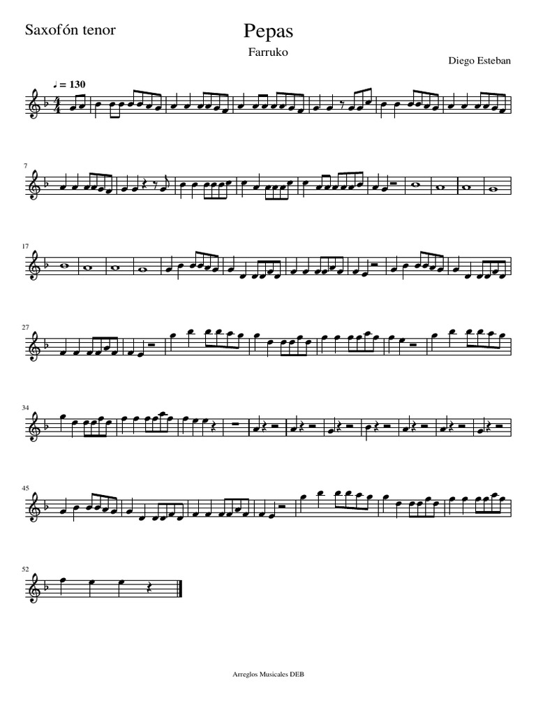 Tenor Saxophone Scale Patterns | PDF