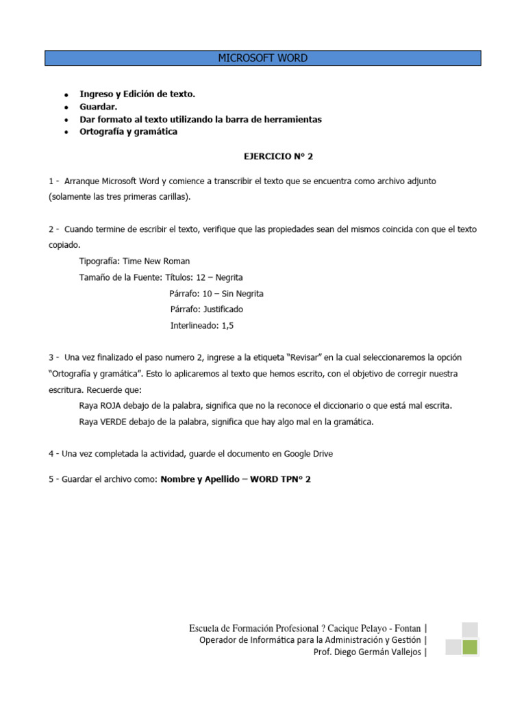 Microsoft Word - EJER #2 | PDF