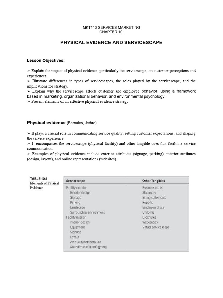 Servicescape Impact on Customer Experience | PDF | Behavior | Cognition