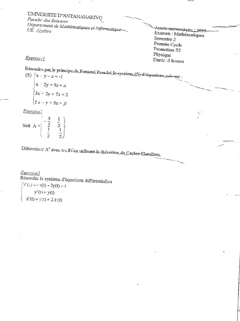 Exam Math s2-1 | PDF