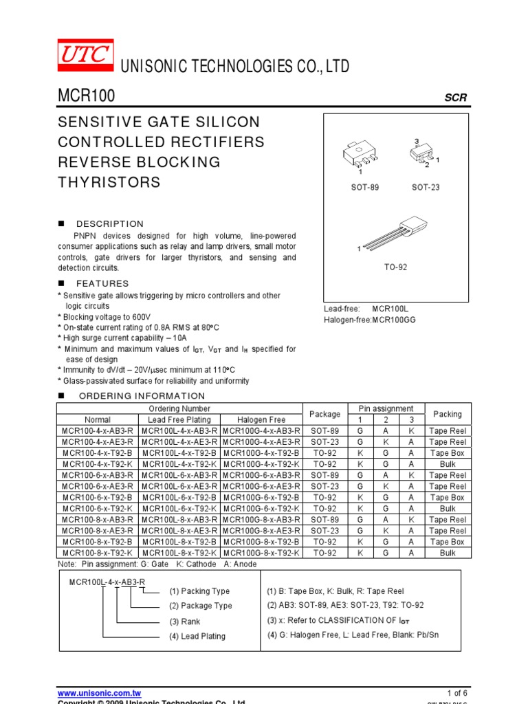 Datasheet | PDF | Electronic Engineering | Electrical Components