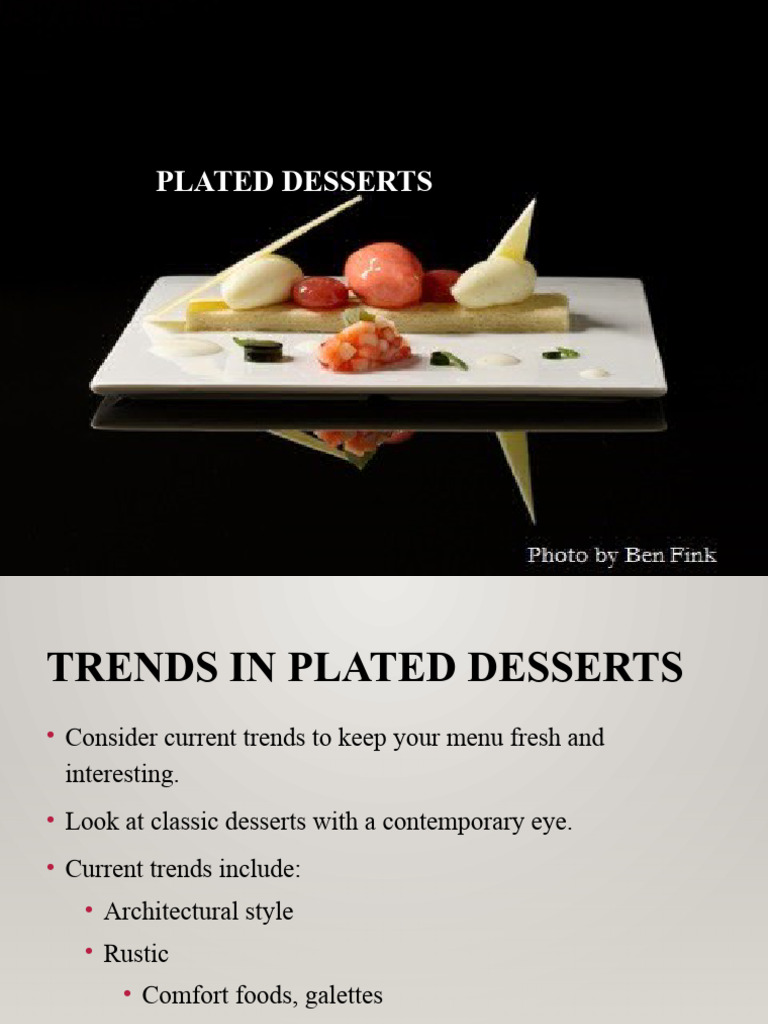 Plated Desserts Sample Lesson | Download Free PDF | Desserts | Taste