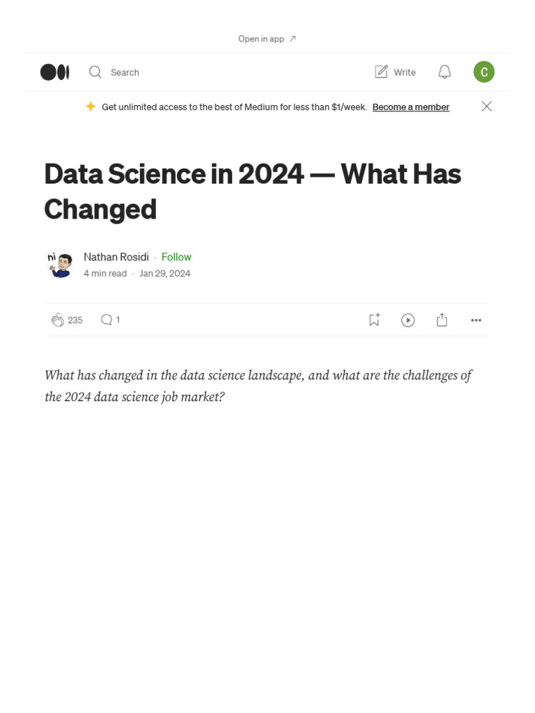 Data Science Trends for 2024 | PDF | Artificial Intelligence ...