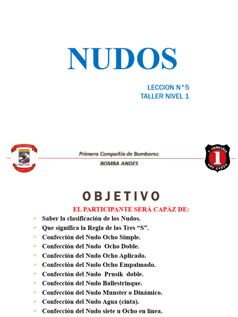 Lección N°5 Repaso Nudos | PDF | Nudo | Cuerda