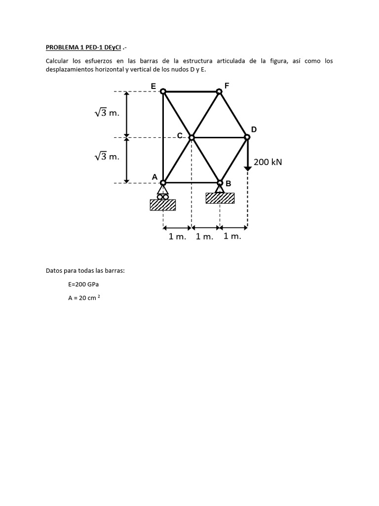 ENUNCIADOS PED 1 DEyCI | PDF | Ciencias fisicas | Física