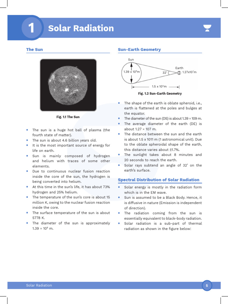 Solar Radiation | PDF | Electromagnetic Spectrum | Sun