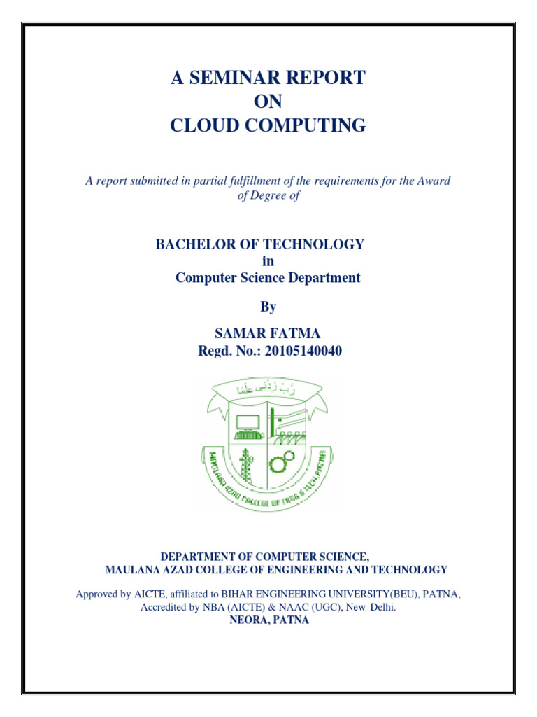 Sample Internship Report-2 | PDF | Cloud Computing | Internet