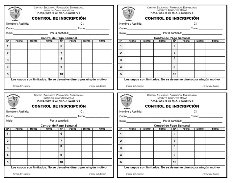 Control de Pagos | PDF