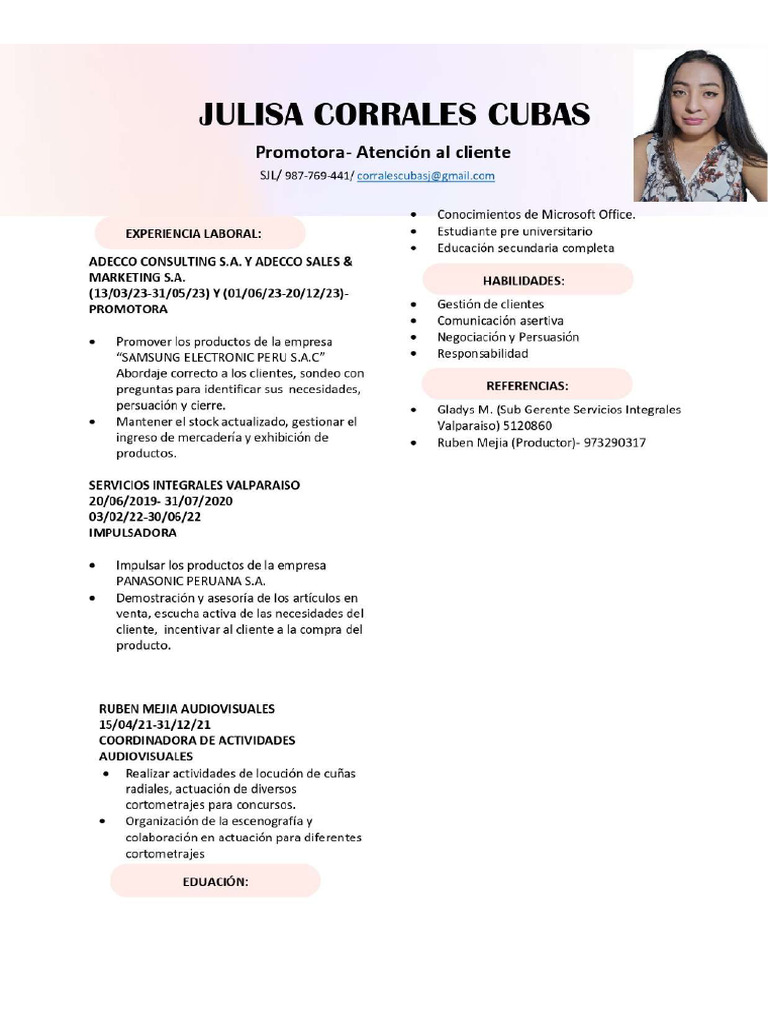 Cv. Julisa Corrales Cubas0000 | PDF