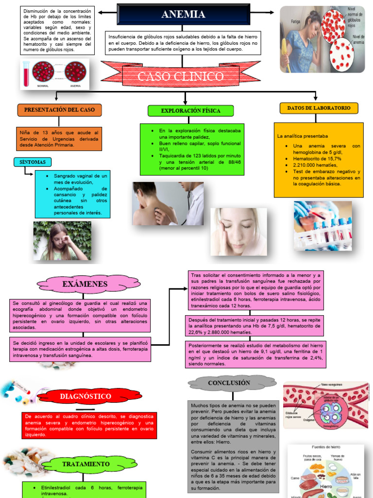 Mapa Conceptual de Anemia | Descargar gratis PDF | Anemia | Glóbulo rojo