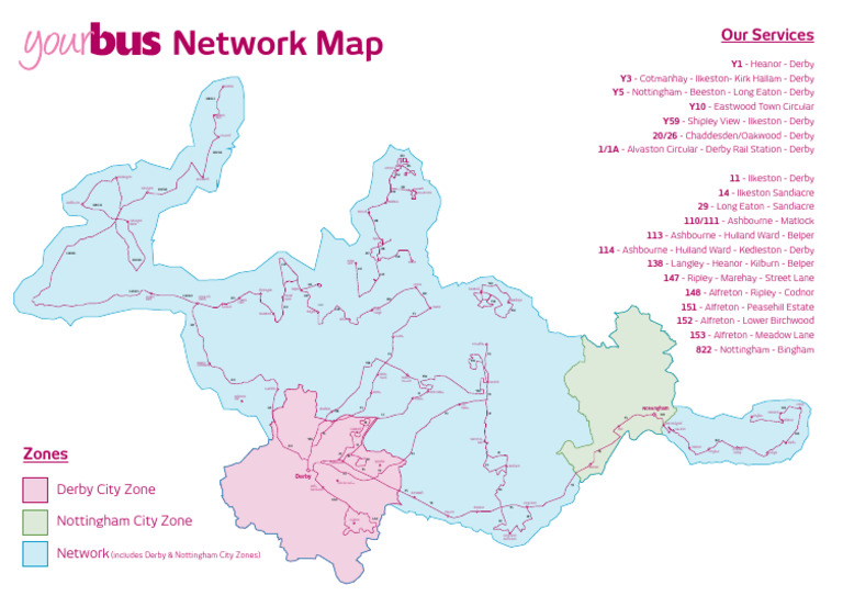 Derby Bus Routes and Timetables | PDF | Derby