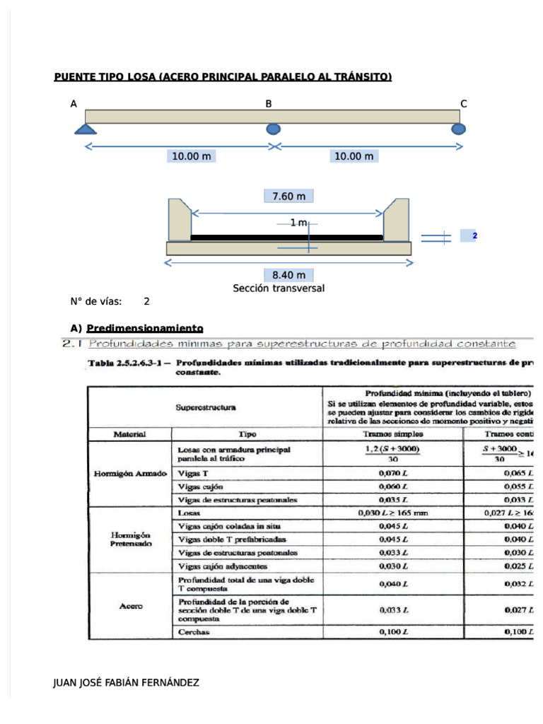 PDF Puente Losa 2 Tramos Compress | PDF