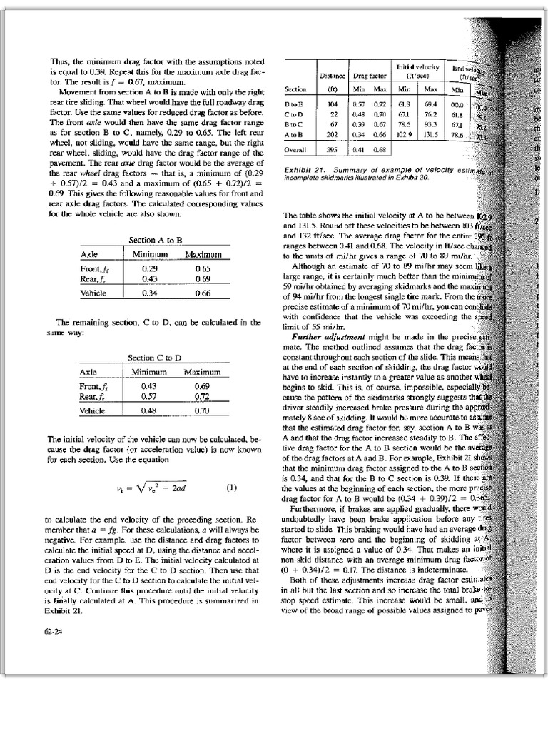 DRAG FACTOR AND COEFFICIENT OF FRICTION IN TRAFFIC ACCIDENT ...
