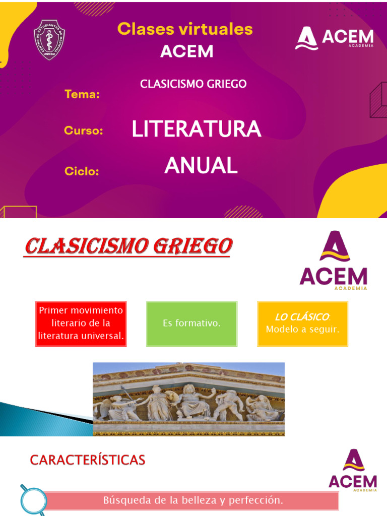 Semana 2 Clasicismo Griego | Descargar gratis PDF | Odiseo | Tragedia griega