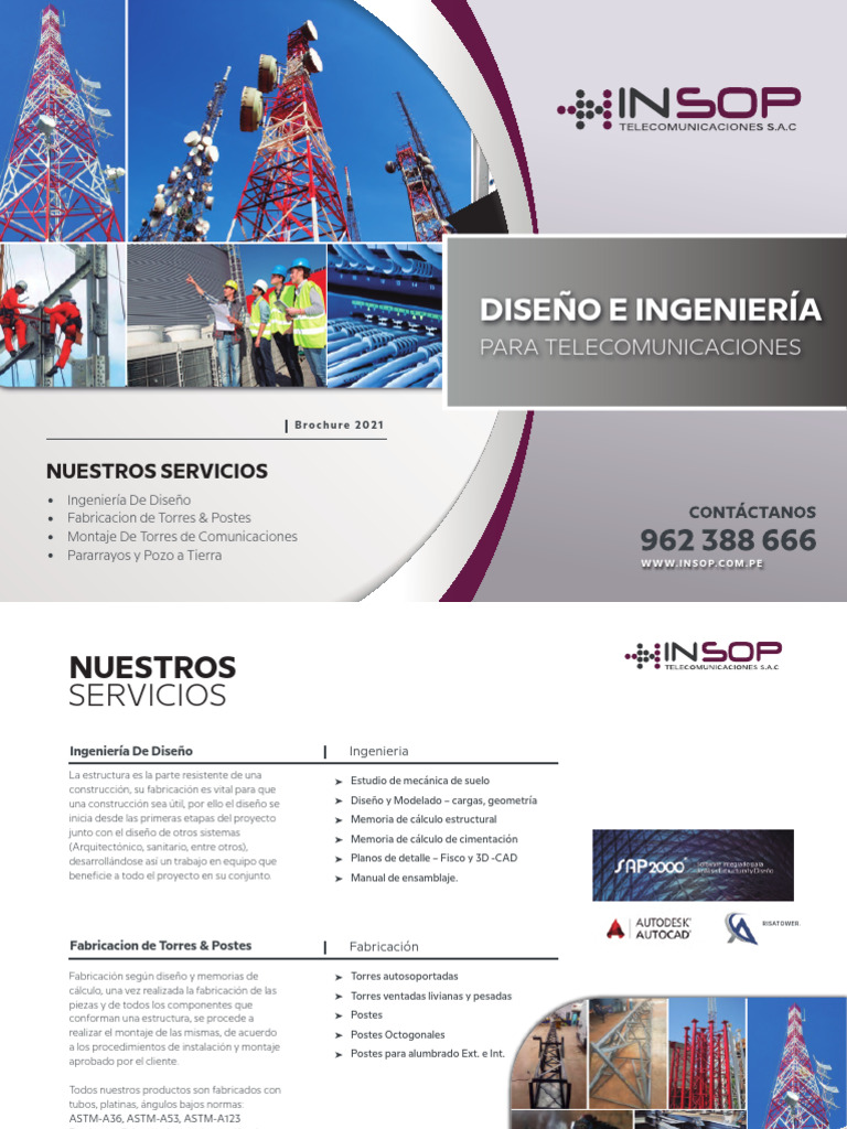 Presentacion INSOP - Torres de Comunicaciones - Pararrayos - Pozo A ...