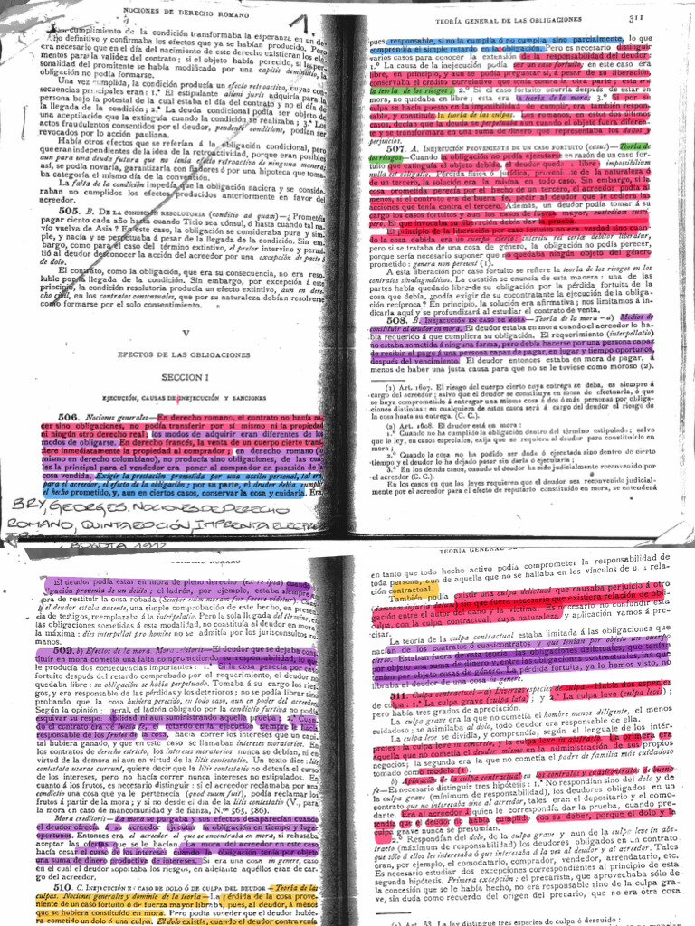 Efecto de Las Obligaciones - Bry | PDF