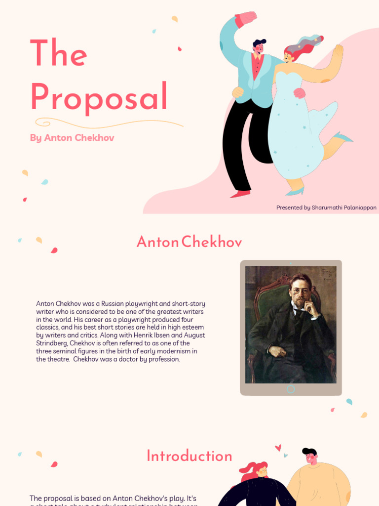 The Proposal - Sharumathi Palaniappan | PDF | Anton Chekhov
