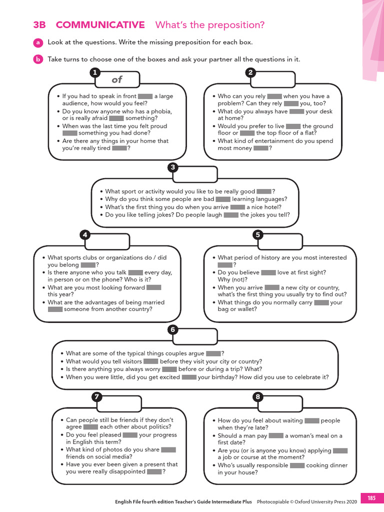 EnglishFile4e Intermediate Plus TG PCM Comm 3B | PDF