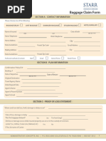 Travel Guard Insurance Claim Form | PDF | Insurance | Baggage