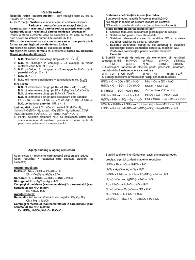 Reactii Redox | PDF