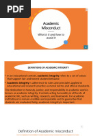 Understanding Academic Integrity Standards | PDF | Academic Integrity | Plagiarism