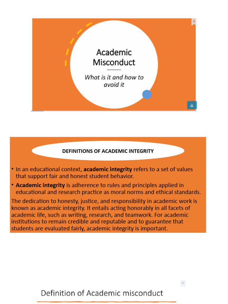 Academic Integrity | PDF | Academic Integrity | Integrity