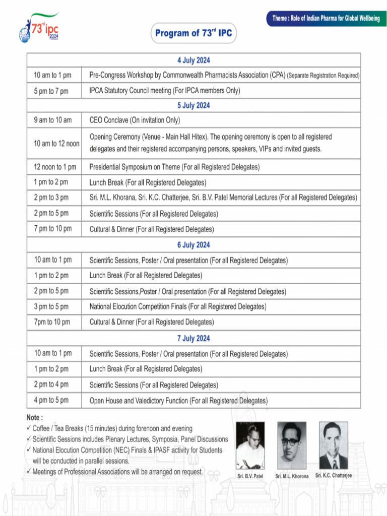 73program Schedules | PDF