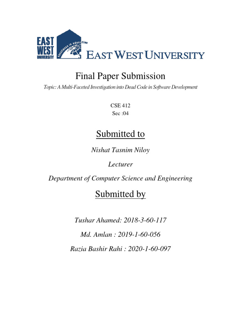 Dead Code Detection | PDF | Data Analysis | Machine Learning
