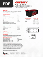 GS Battery Technical Data Sheet N200 | PDF