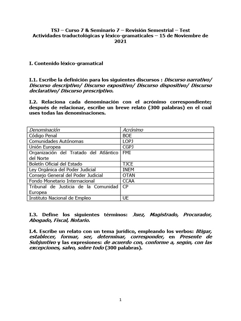 TSJ_Curso_7 & Seminario_7_Revisión_Semestrial_15-Nov | PDF ...