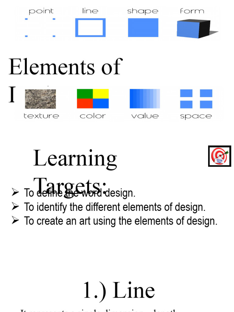 Lesson 1 - Elements of Design | PDF