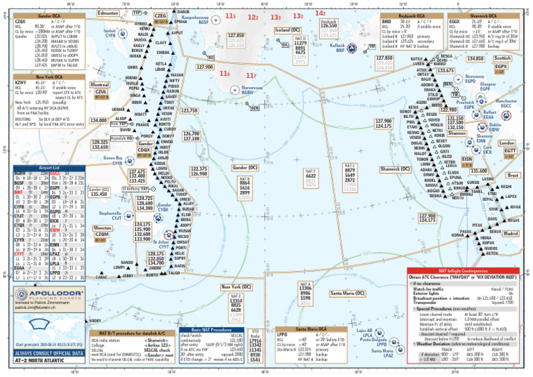 NATS Planning Chart | Download Free PDF | Aerospace | Transport Safety