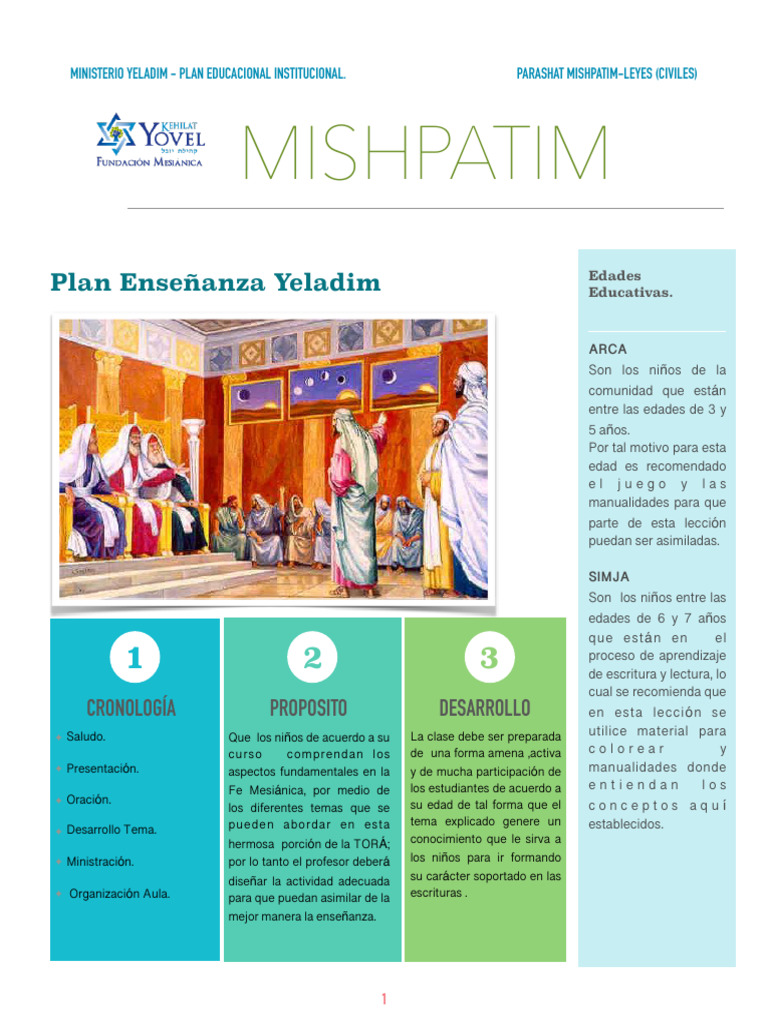 18 Parashat Mishpatim | PDF | Lección