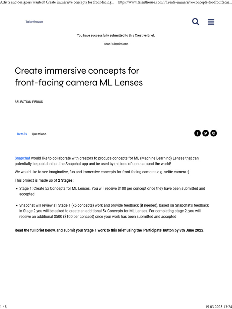 Artists and Designers Wanted! Create Immersive Concepts For Front ...