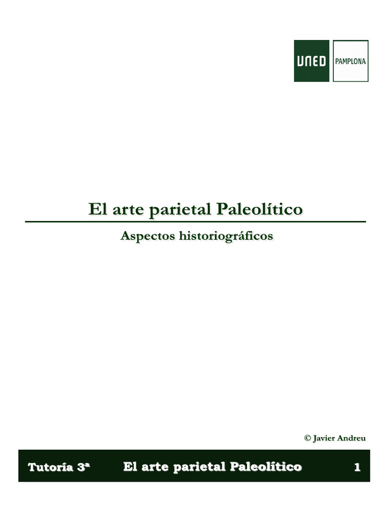 3 (B) - El Arte Parietal Paleolítico | PDF