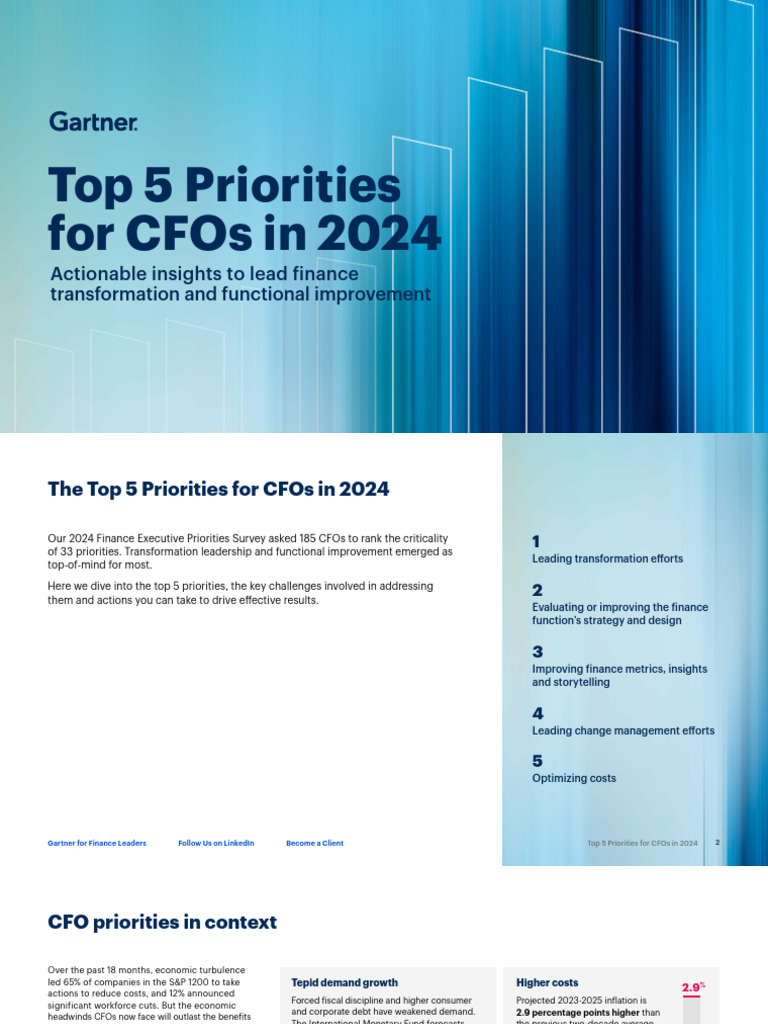 CFO Top Priorities 2024 1702711480 | PDF | Chief Financial Officer ...